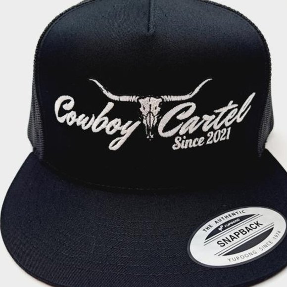 Accessories | Western Retro Wear Cowboy Cartel Embroidered Flat Trucker ...